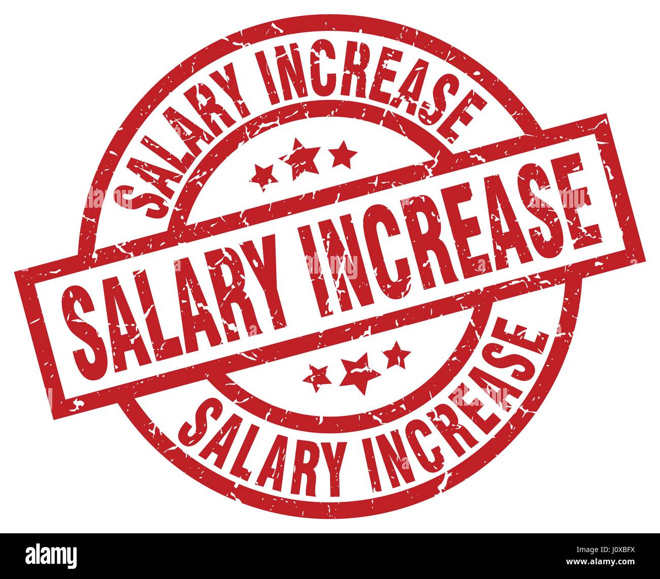 salary increase round red grunge stamp Stock Vector Image & Art - Alamy