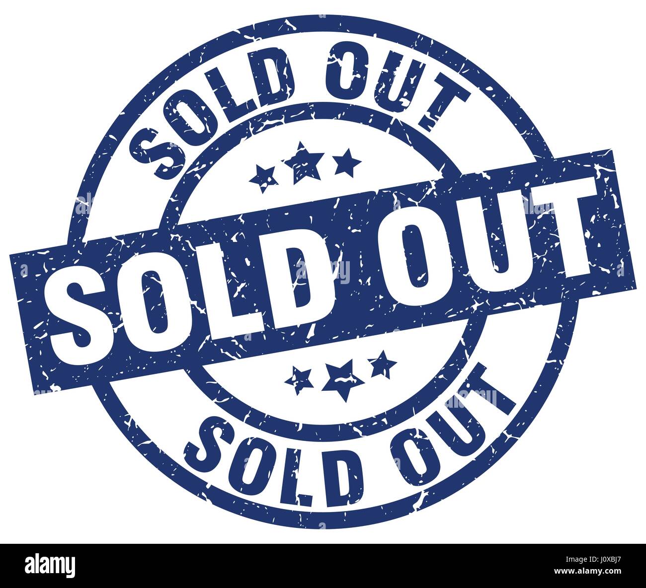 sold out blue round grunge stamp Stock Vector Image & Art - Alamy