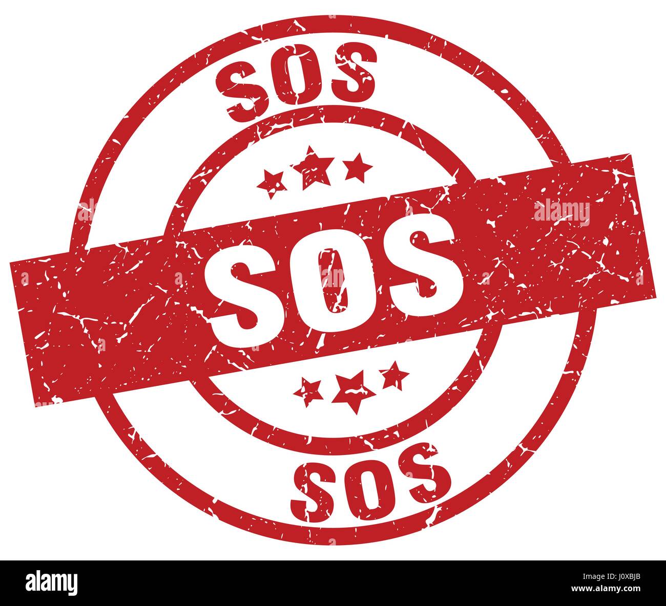 sos round red grunge stamp Stock Vector Image & Art - Alamy