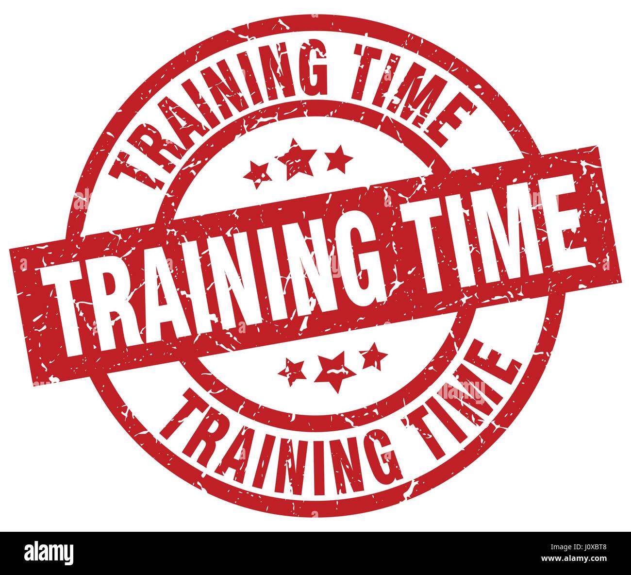 training time round red grunge stamp Stock Vector Image & Art - Alamy