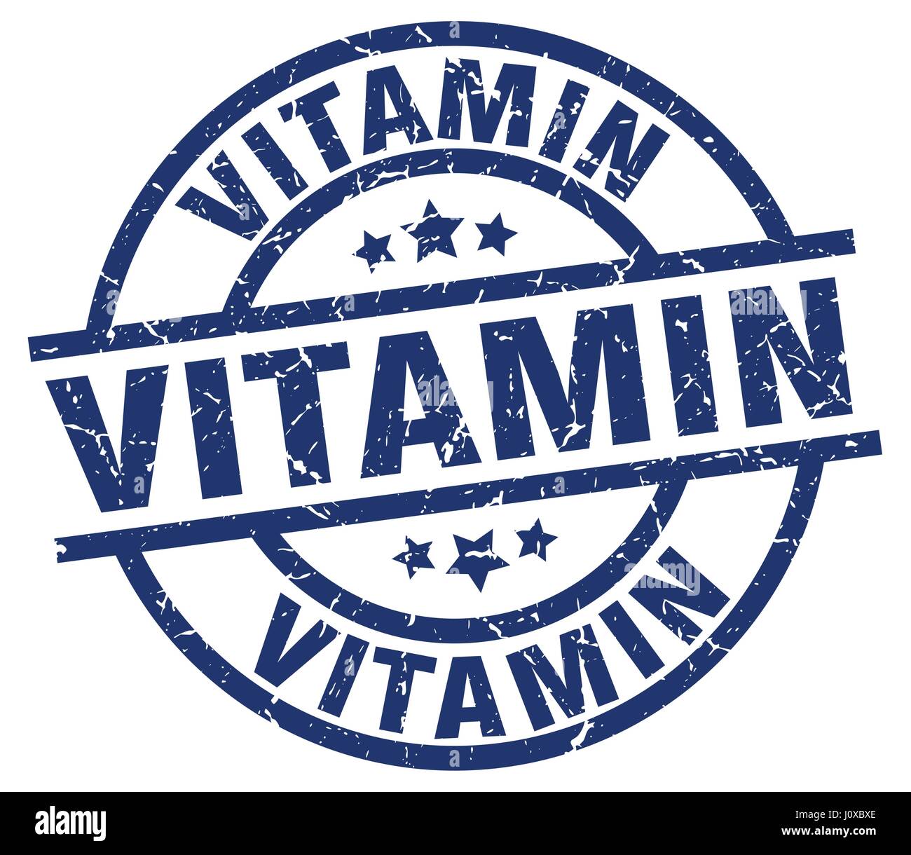 vitamin blue round grunge stamp Stock Vector Image & Art - Alamy