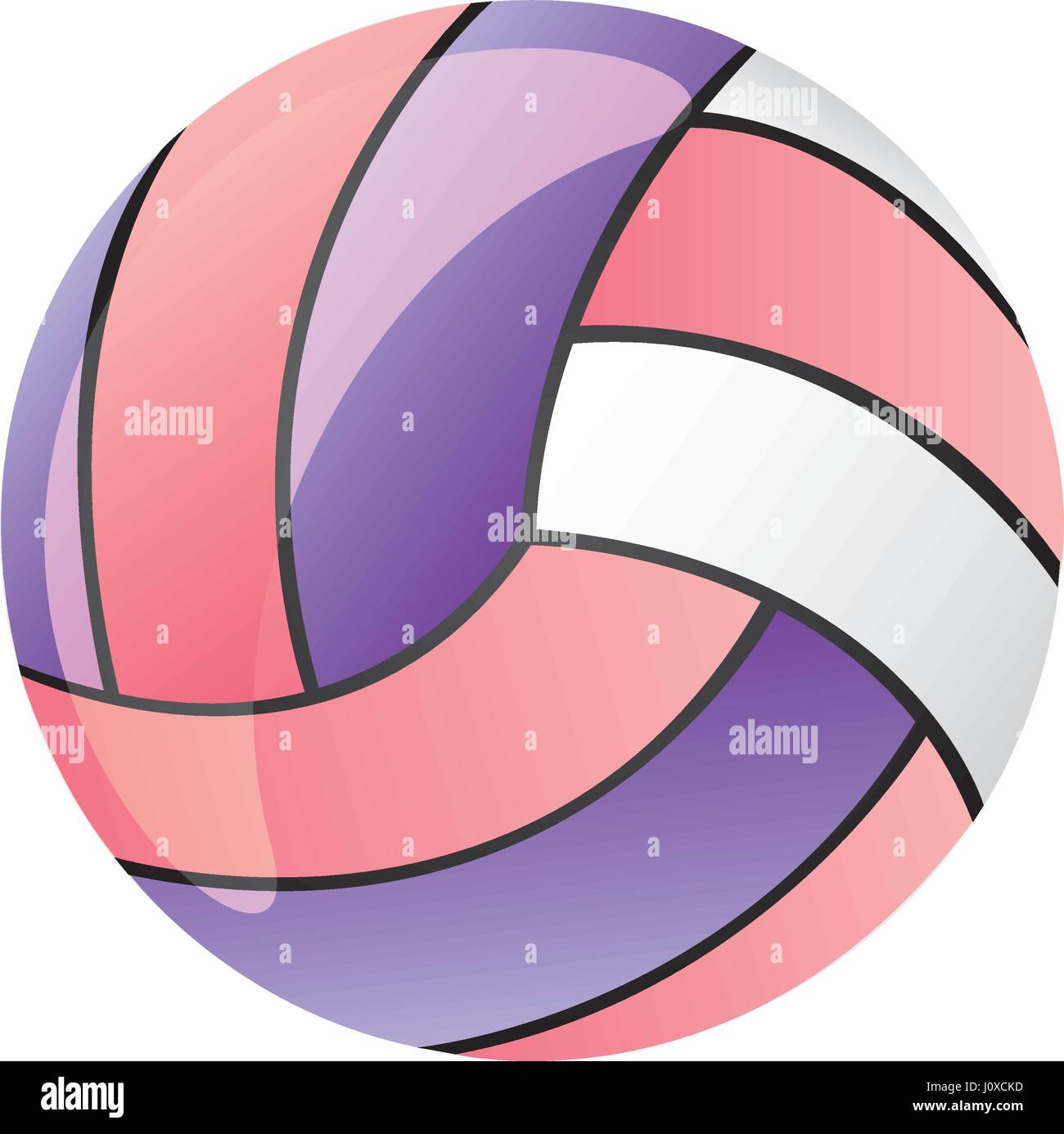 Colorful Volleyball Clipart