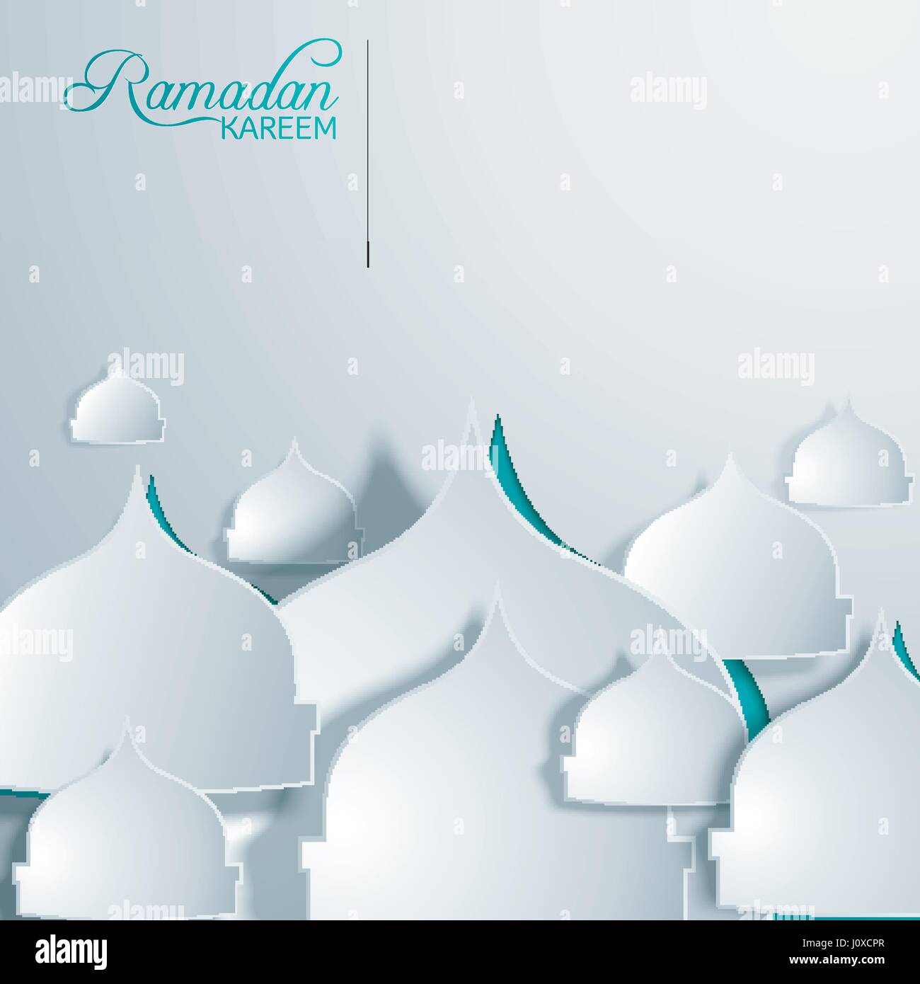 Ramadan Kareem Dome Mosque White Paper Cut Stock Vector Image & Art - Alamy