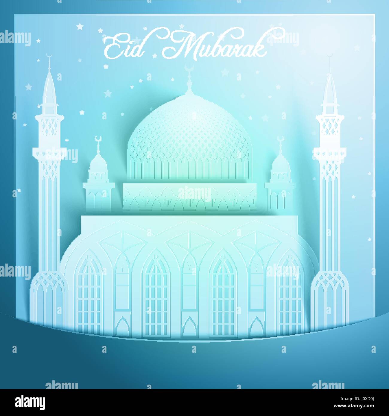 3d Vector Mosque Muslim colourful Paper Graphics Stock Vector Image ...