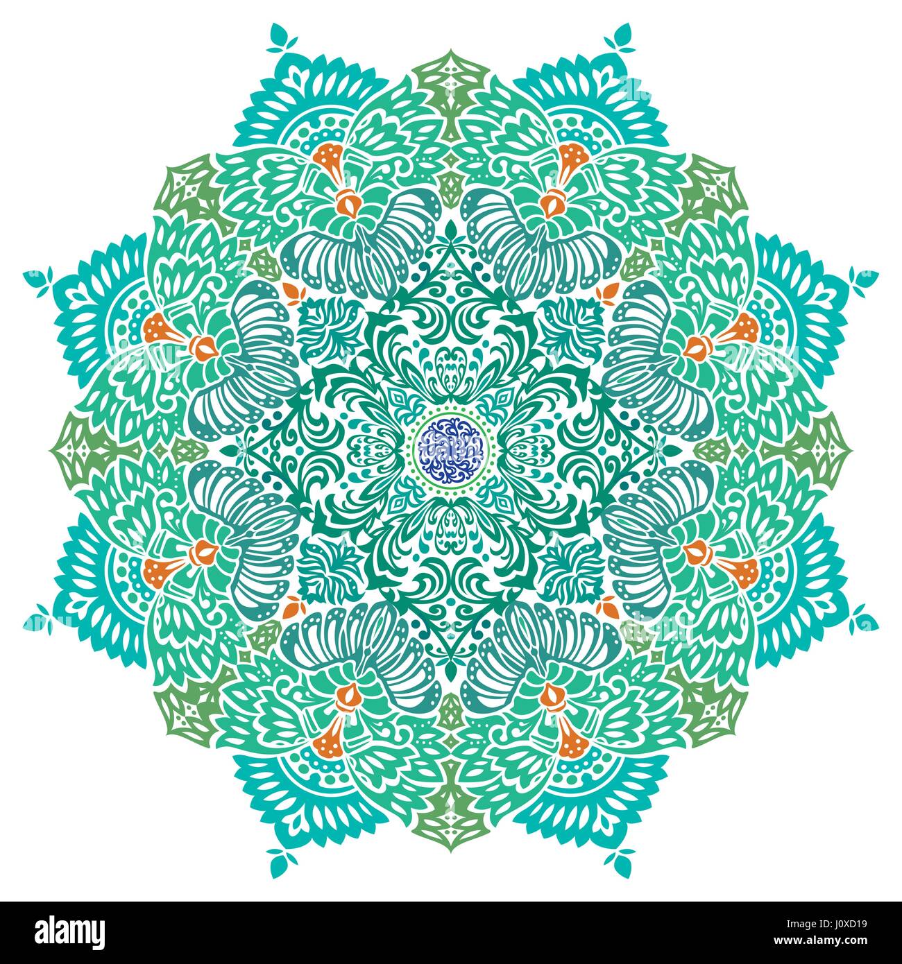 Traditional spanish floral ornament Cut Out Stock Images & Pictures - Alamy