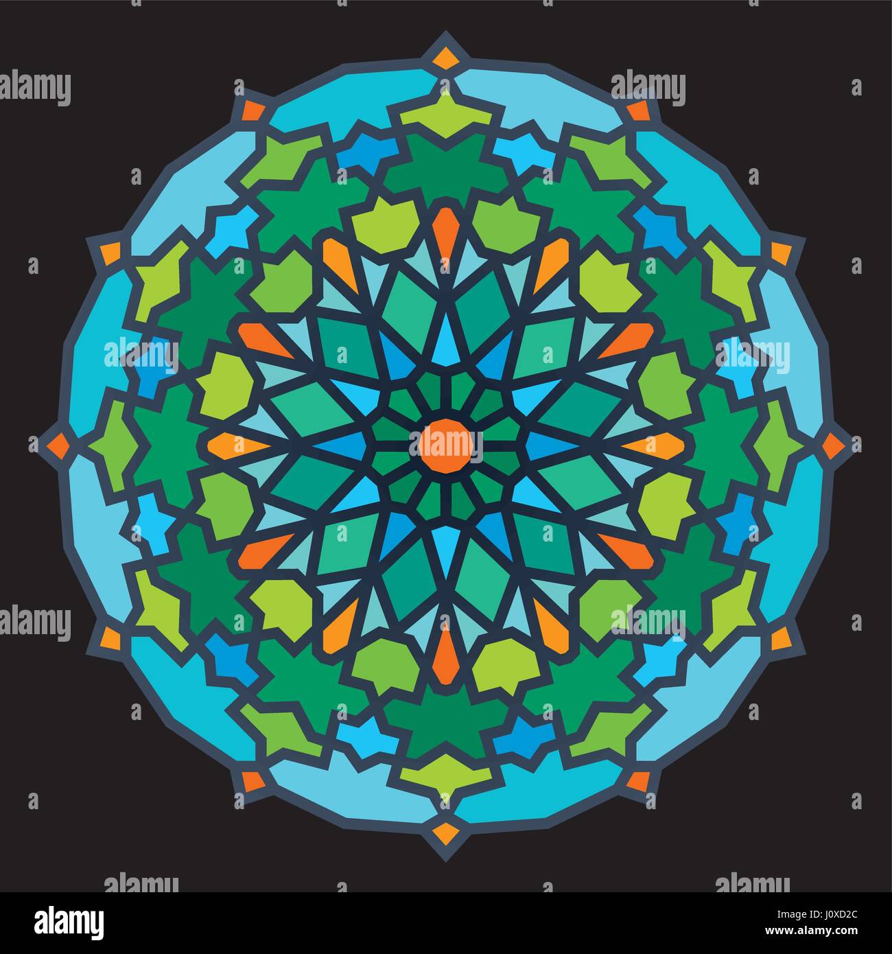 Islamic mosaic geometric patterns Stock Vector Images - Alamy