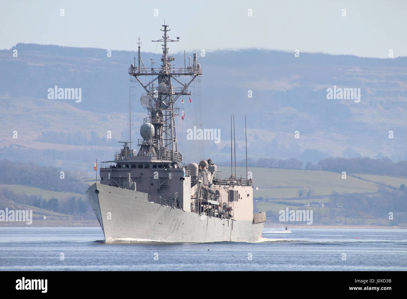 ESPS Reina Sofia (F84), a Santa Maria-class frigate of the Spanish Navy ...