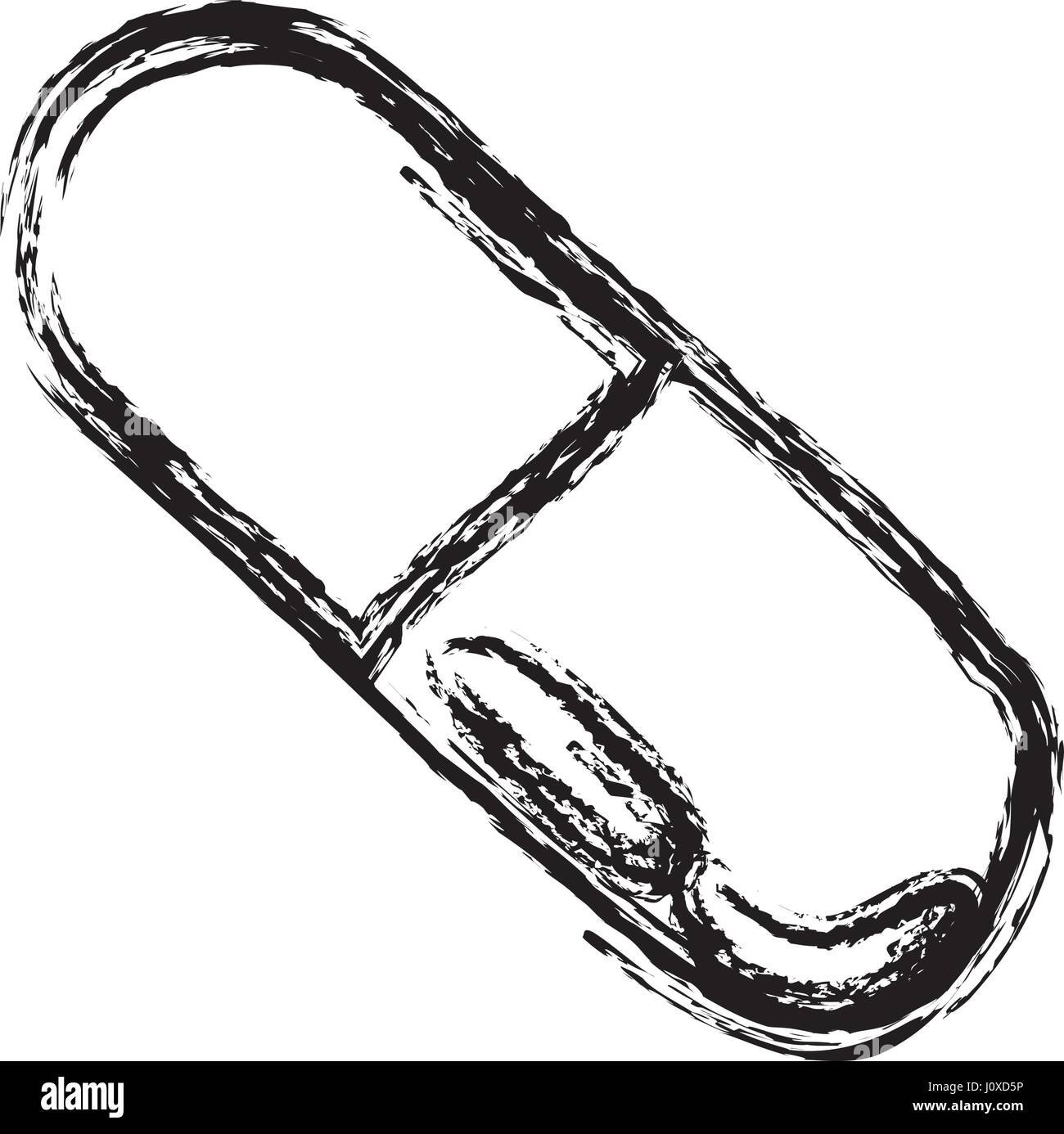 monochrome sketch of pill icon Stock Vector Image & Art - Alamy