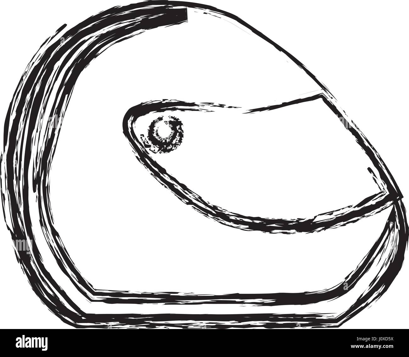 monochrome sketch of motorcycle helmet Stock Vector Image & Art - Alamy