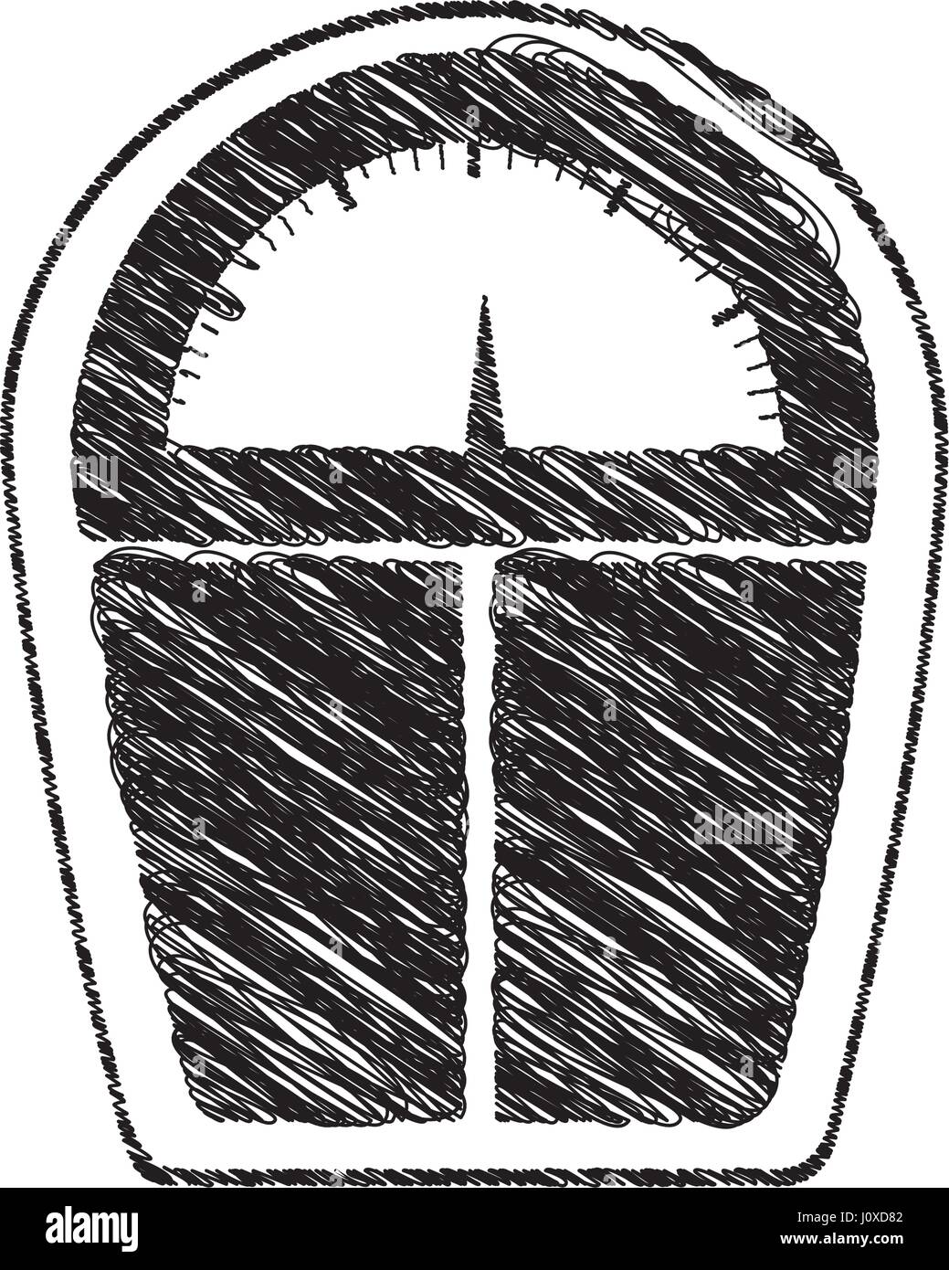 silhouette drawing scales for weight control Stock Vector Image & Art ...