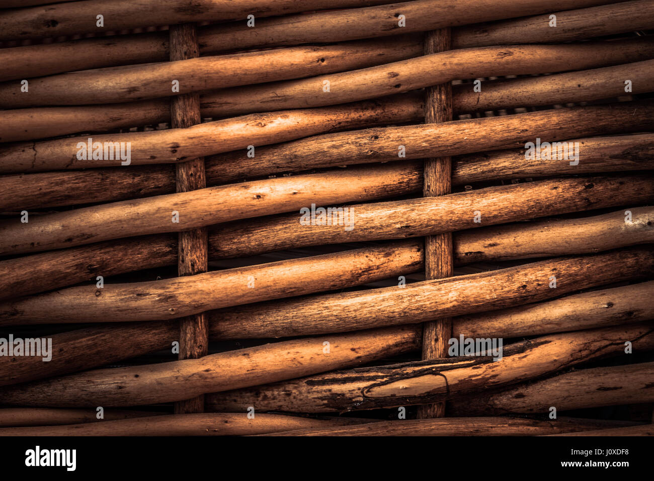 Wicker basket pattern, closeup Stock Photo - Alamy