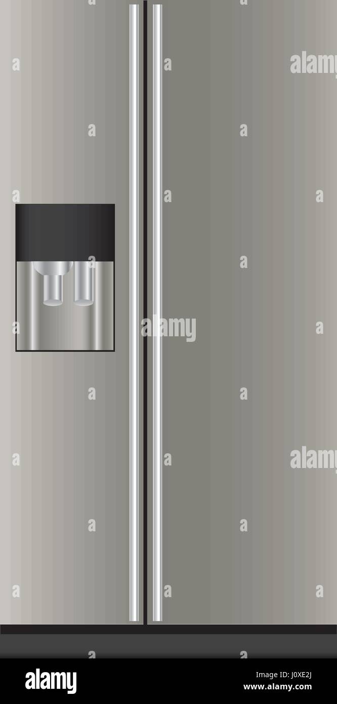 colorful realistic fridge with water dispenser Stock Vector Image & Art ...
