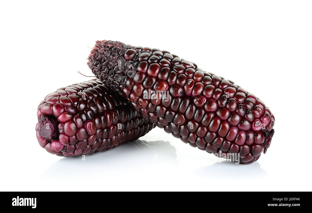 Red corn isolated on the white background Stock Photo - Alamy