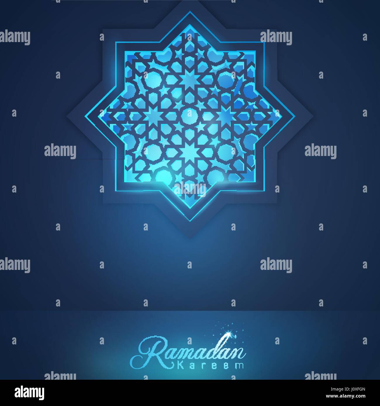 Ramadan Kareem mosque window with arabic pattern for islamic greeting ...