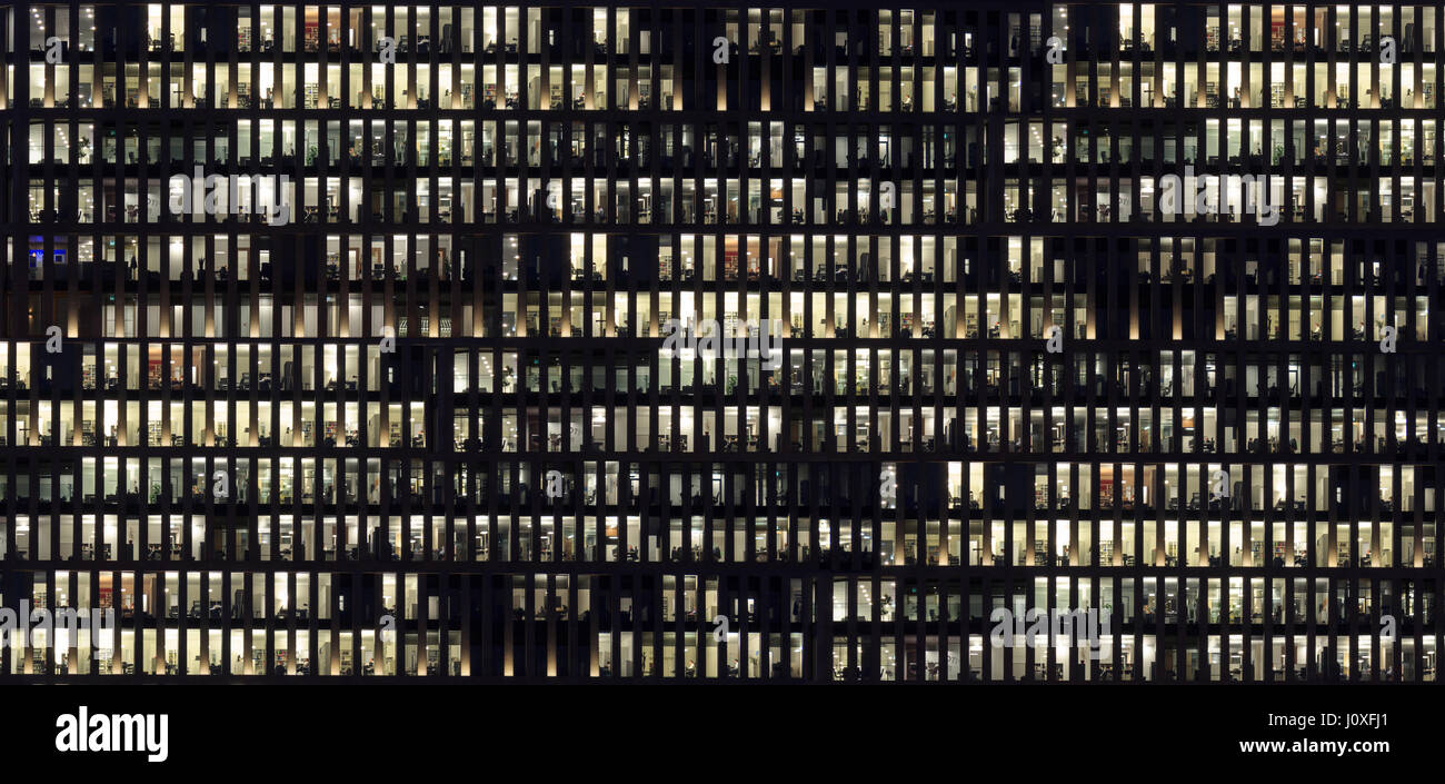 Night Office Building Texture