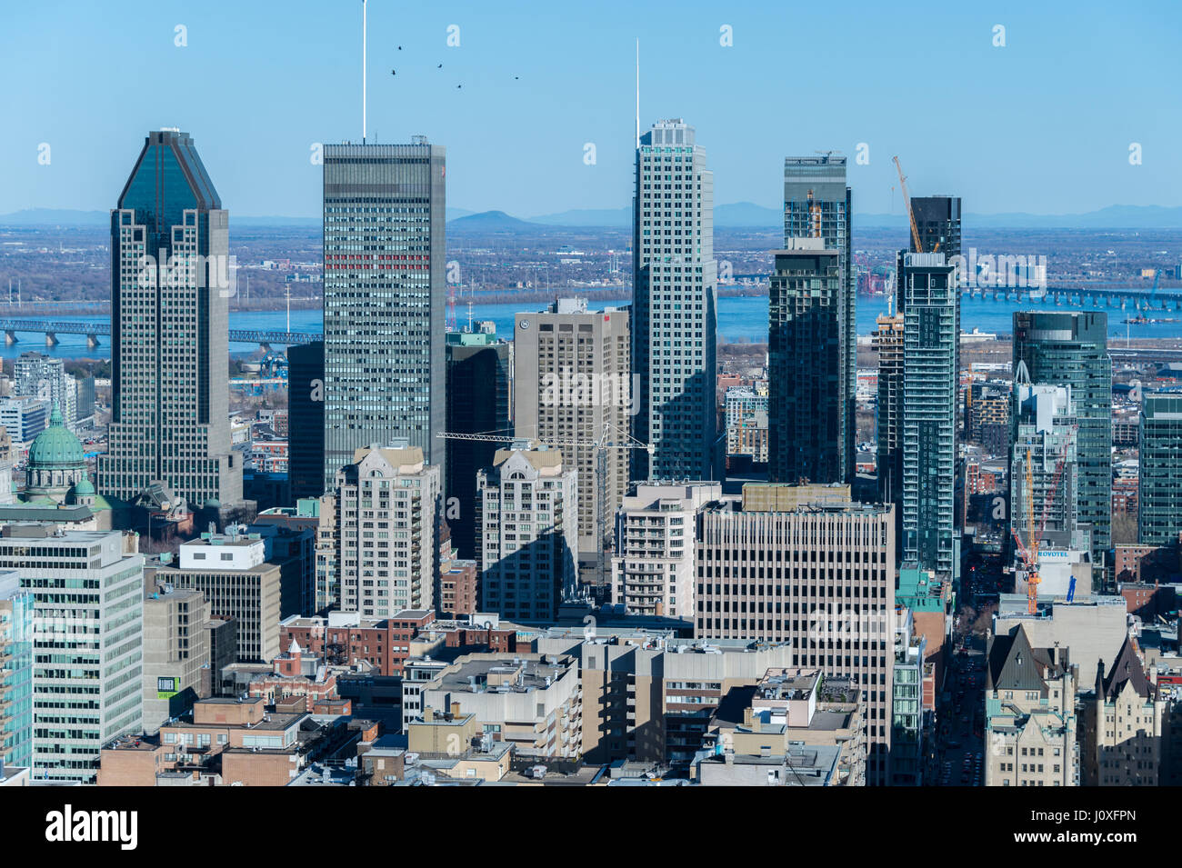 Montreal, Canada - 14 April 2017: Montreal Skyline in spring from ...