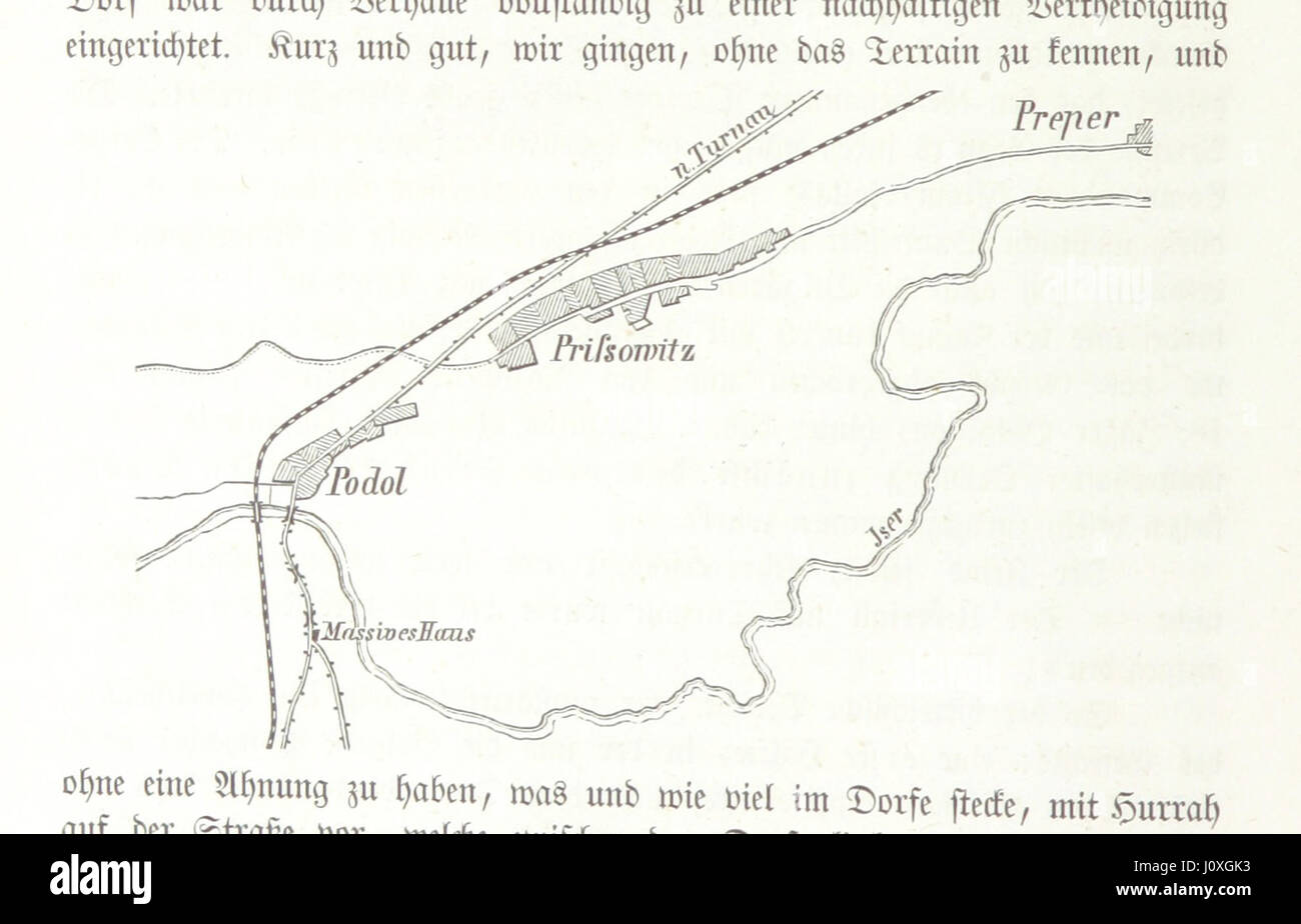 This image from 'Der deutsche Krieg von 1866' depicts key moments and ...