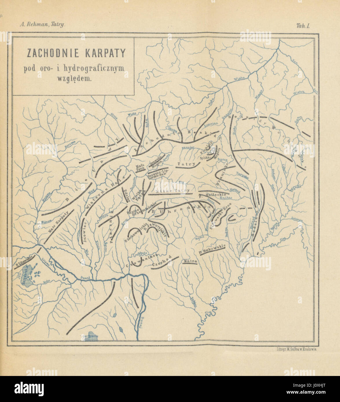 This image is from a work on the Tatra Mountains, focusing on their ...