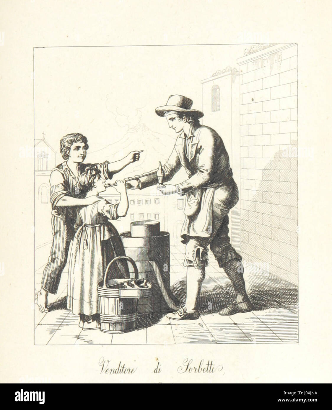 This illustrated work features 100 views and costume images from Italy ...
