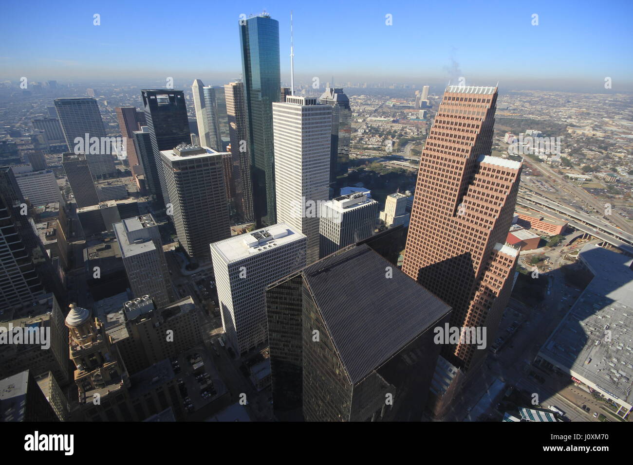 Houston City skyscraper views Stock Photo - Alamy