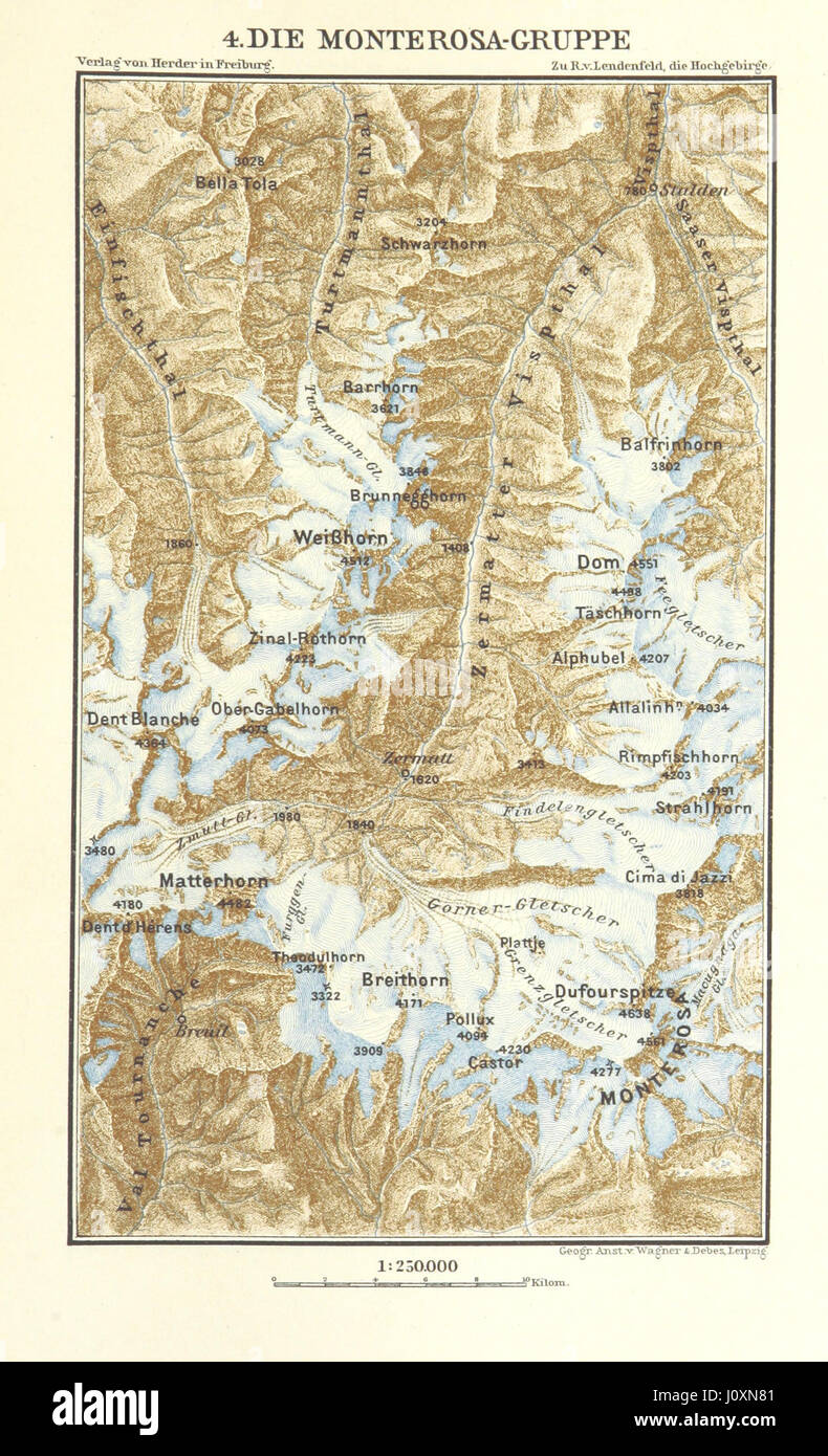 'Die Hochgebirge der Erde' is a detailed study of the Earth's high ...