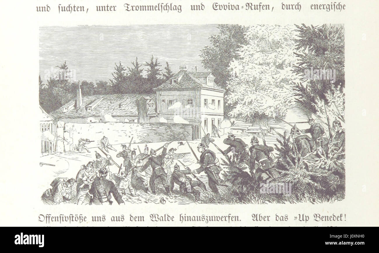 This image from page 202 of 'Der deutsche Krieg von 1866' depicts ...