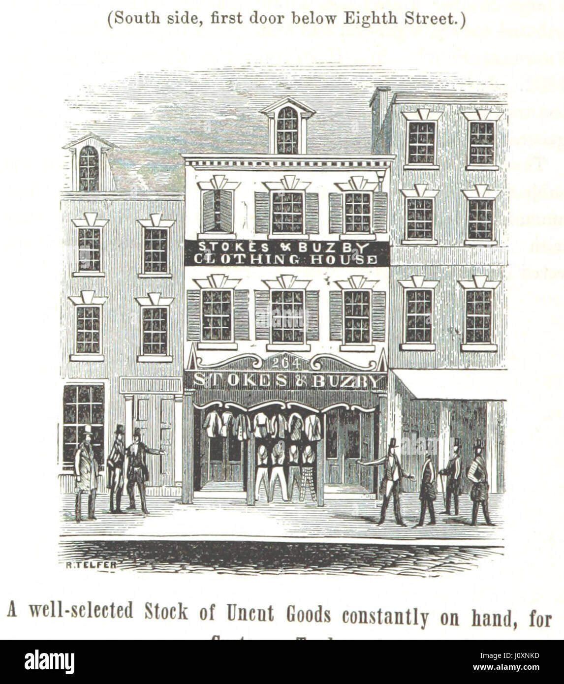 An illustrated description of Philadelphia in 1852, featuring details ...