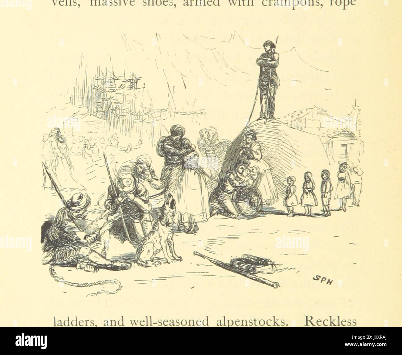 This image from 'From London Bridge to Lombardy' depicts the journey ...