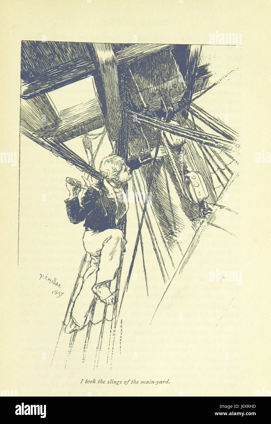 A maritime adventure novel featuring Frank Mildmay, illustrated by H. R ...
