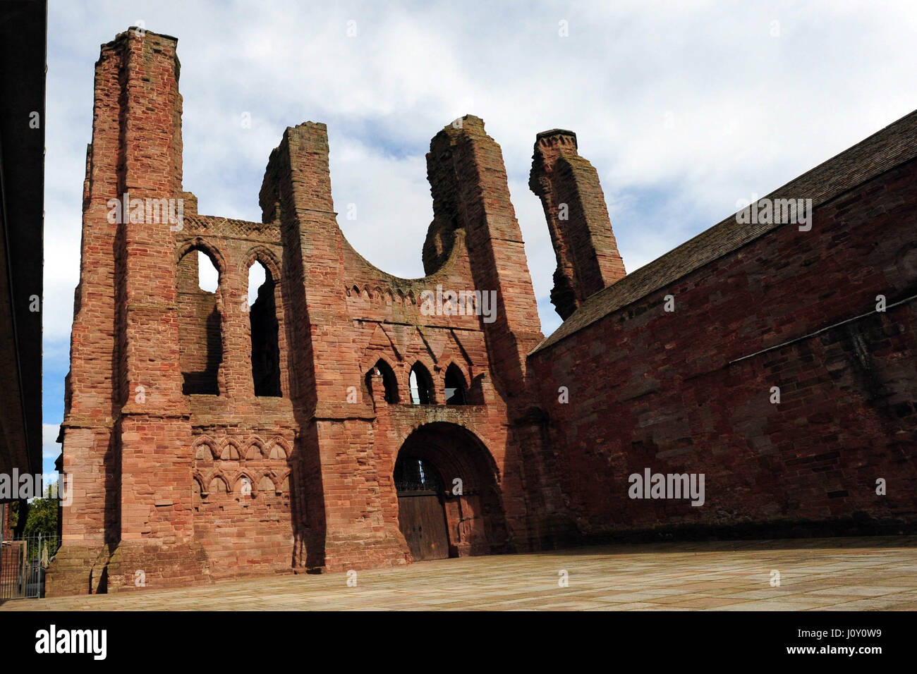 Part of the ruins of Arbroath Abbey, where the Declaration of Arbroath ...