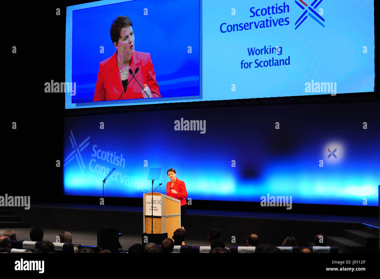 Scottish Conservative leader Ruth Davidson gives her keynote speech to ...