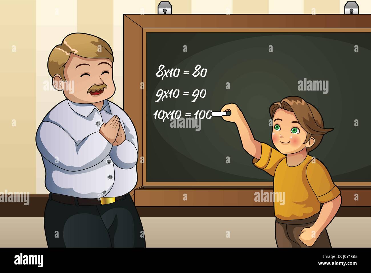 Illustration kid solving math problem hi-res stock photography and ... Illustration kid solving math problem hi-res stock photography and ...