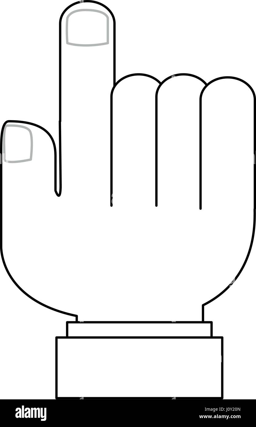 human hand icon Stock Vector Image & Art - Alamy
