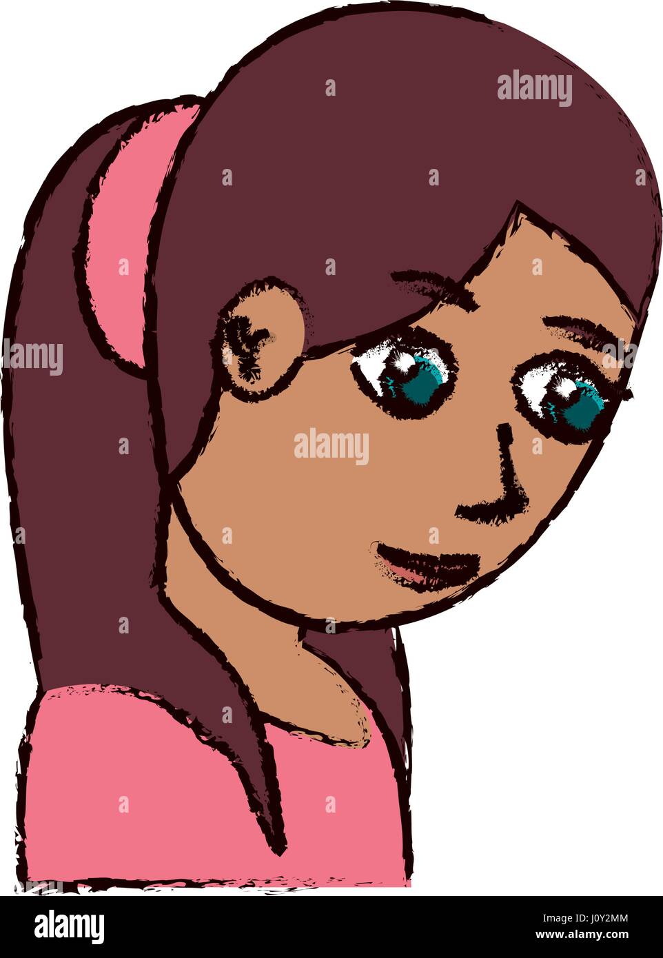 face woman mother character Stock Vector Image & Art - Alamy