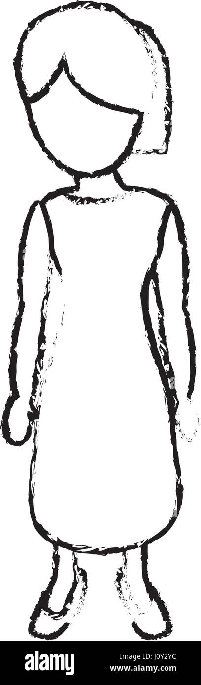 sketch woman mother character Stock Vector Image & Art - Alamy