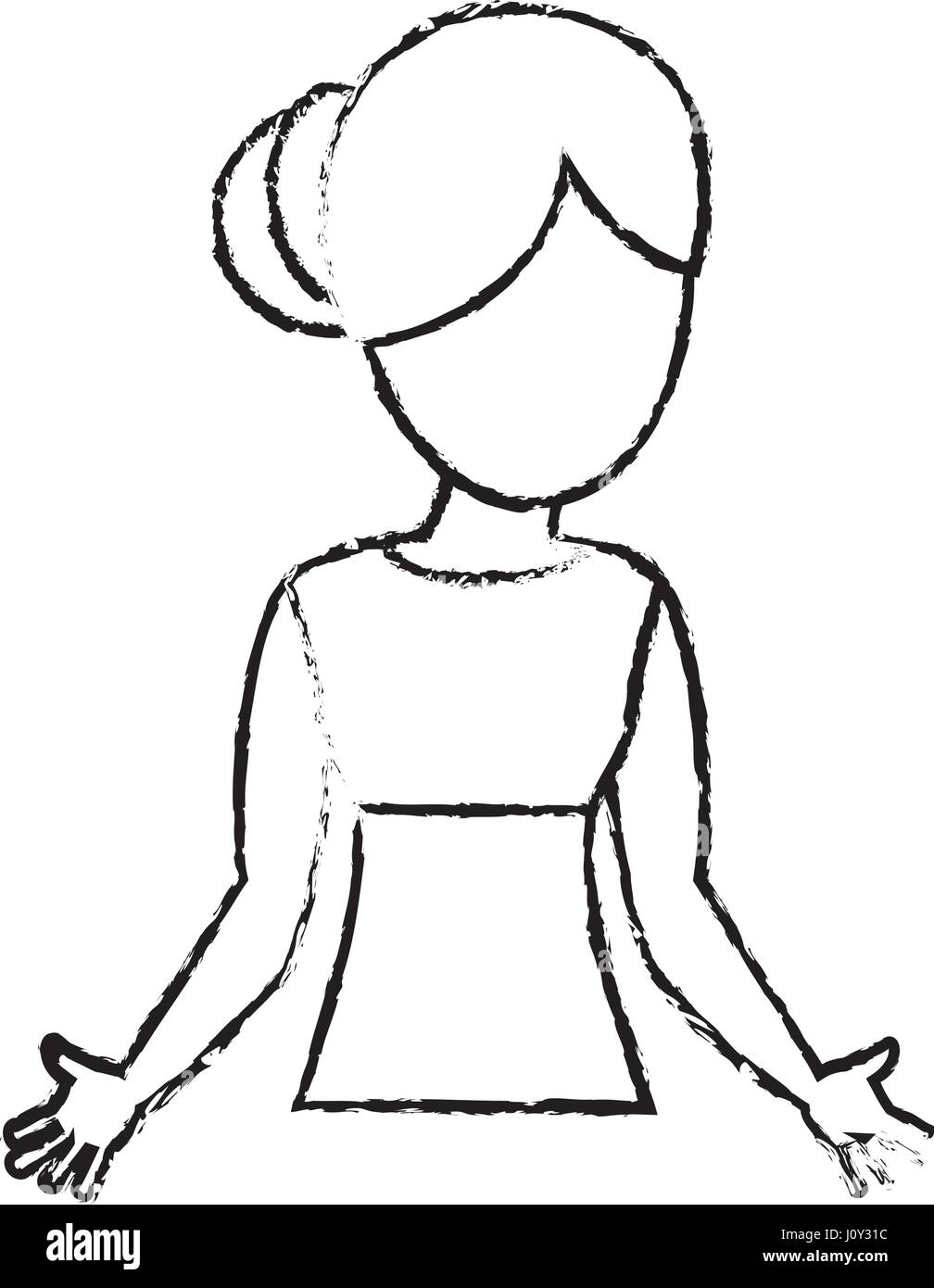 sketch woman mother character Stock Vector Image & Art - Alamy