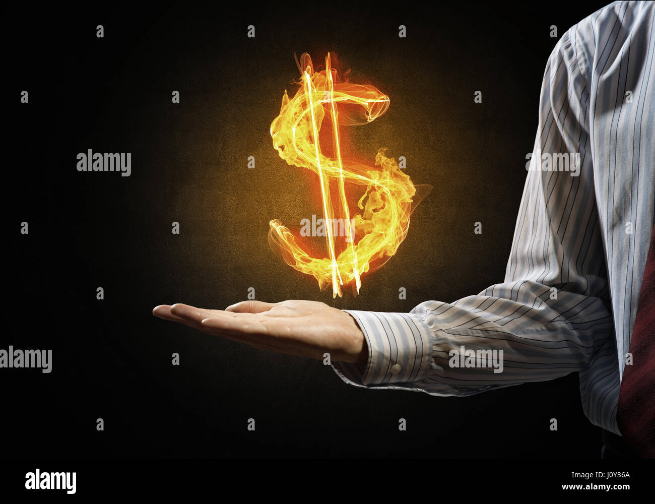 Dollar currency fire symbol hi-res stock photography and images - Alamy