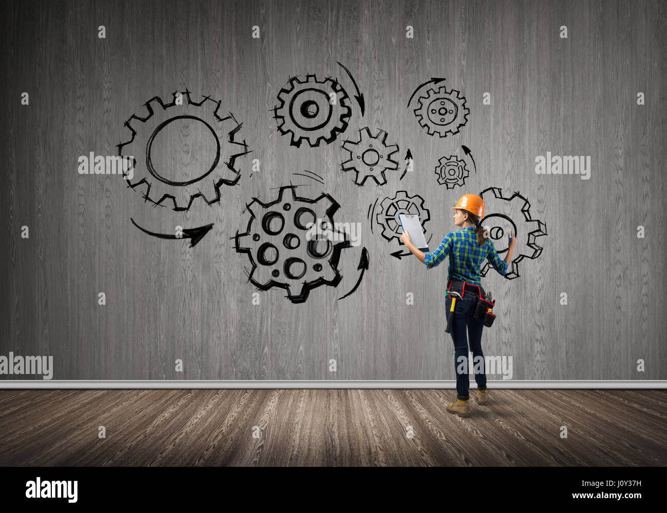 Industrial construction and maintenance Stock Photo - Alamy