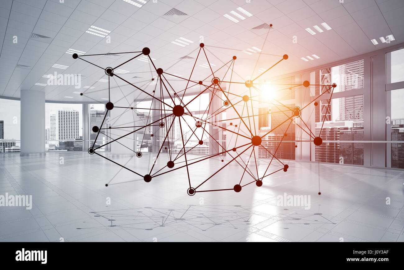 Networking and wireless connection as concept for effective modern ...