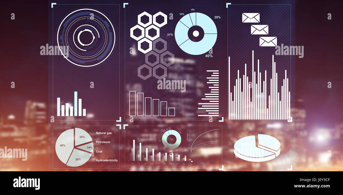 Financial consulting and analytics concept with infographs on sc Stock ...