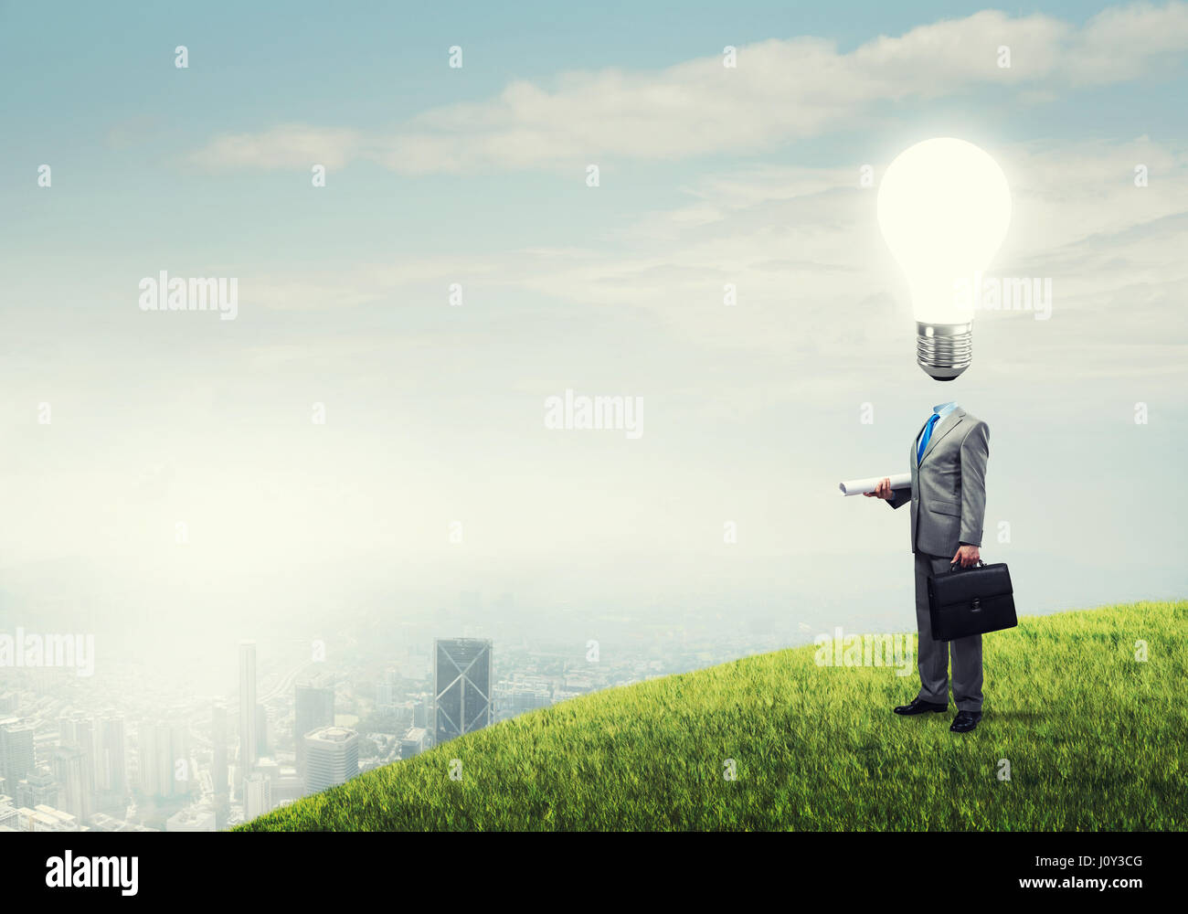 Man of creative ideas Stock Photo - Alamy