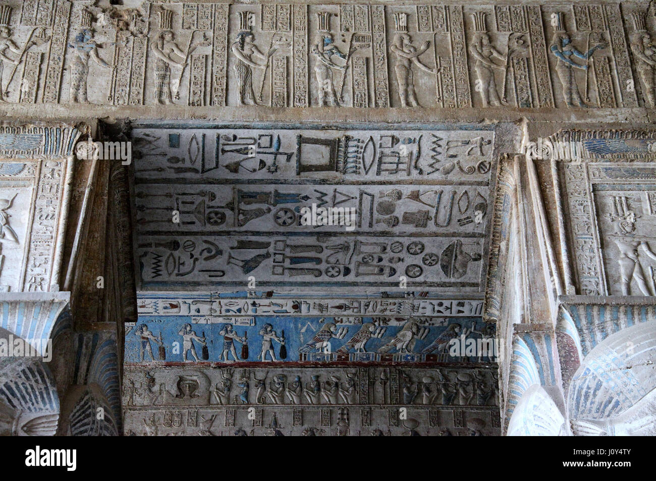 Dendera temple ceiling hi-res stock photography and images - Alamy