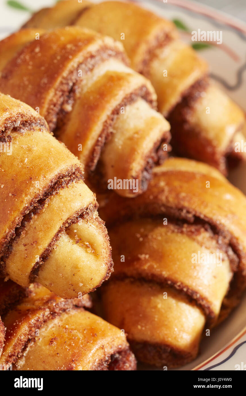 Rugelach, a traditional European pastry popular on Jewish holidays ...