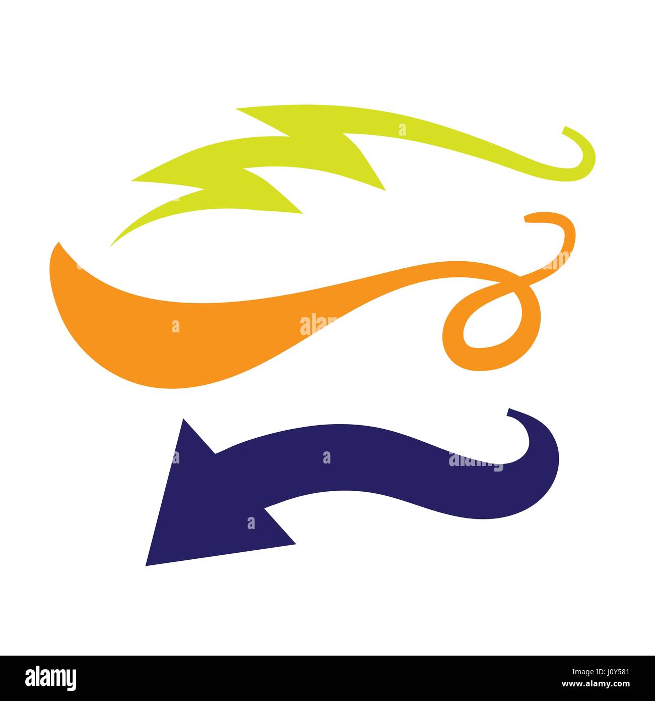 Swish tail Stock Vector Images - Alamy