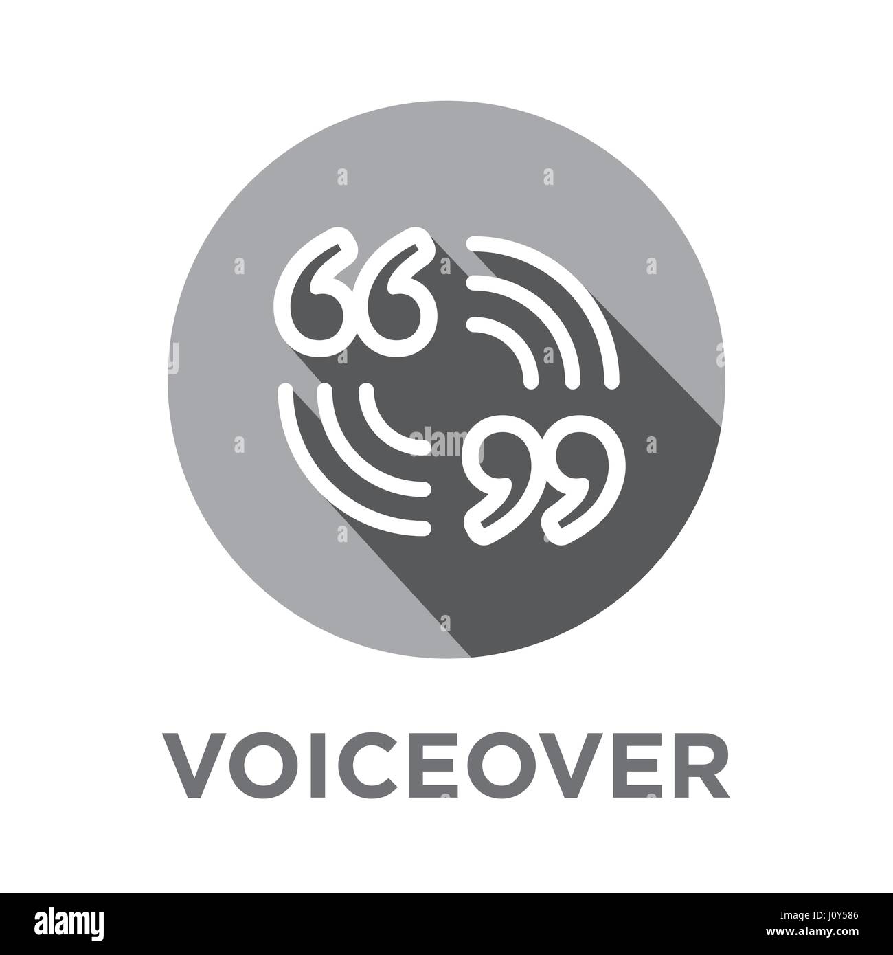 Voiceover voice command icon Stock Vector Images - Alamy