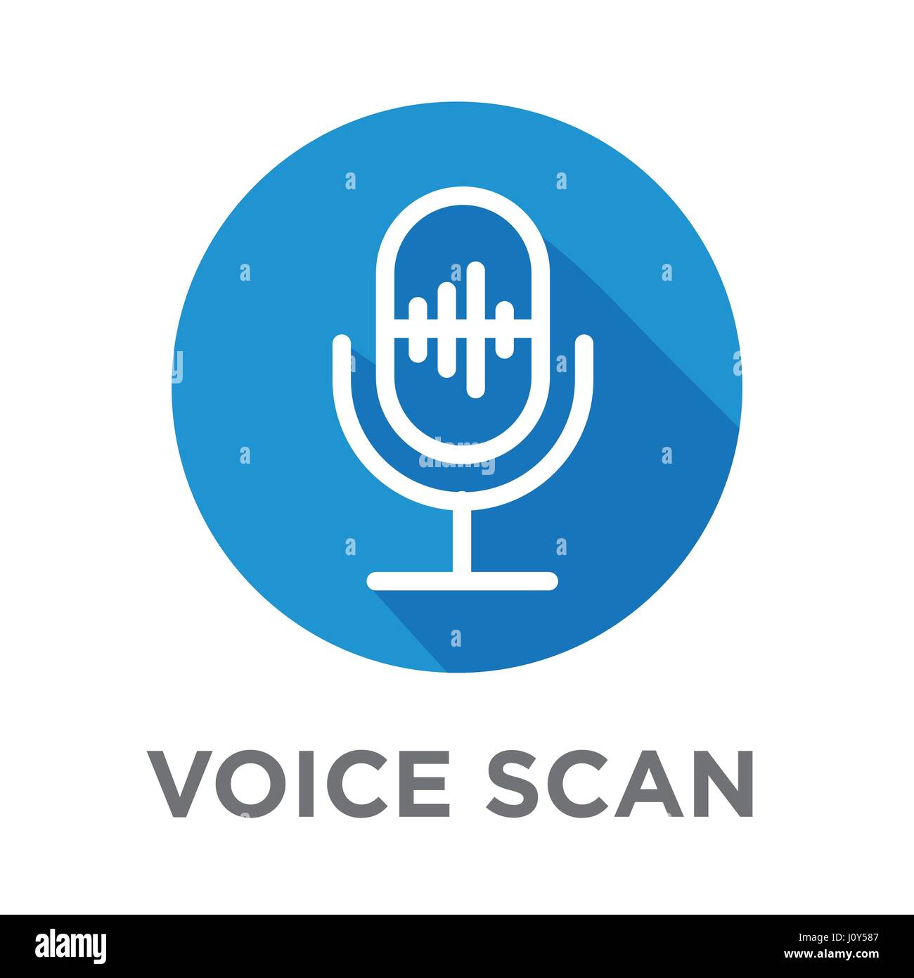 Voiceover or Voice Command Icon with Sound Wave Images Set Stock Vector ...