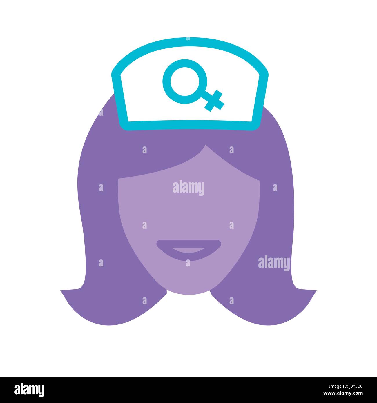 Colorful Women's Services Icon with Female Symbol Stock Vector Image ...