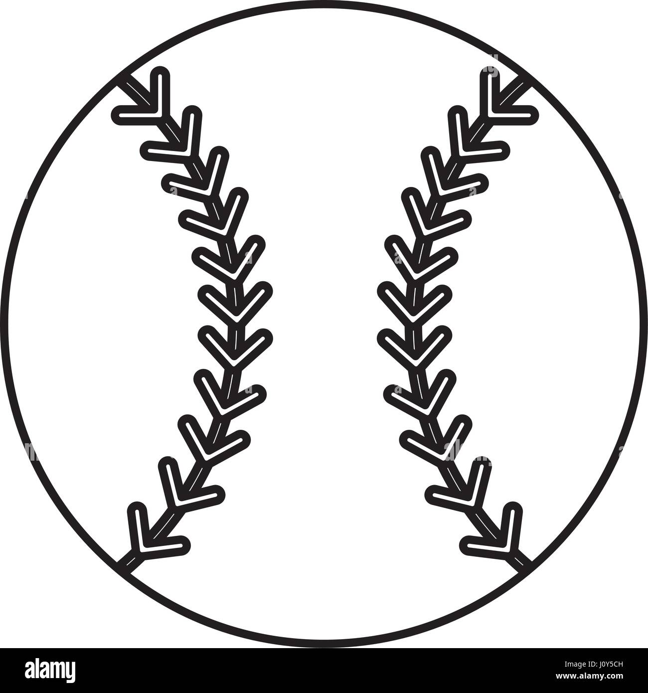 ball baseball sport equipment outline Stock Vector Image & Art - Alamy