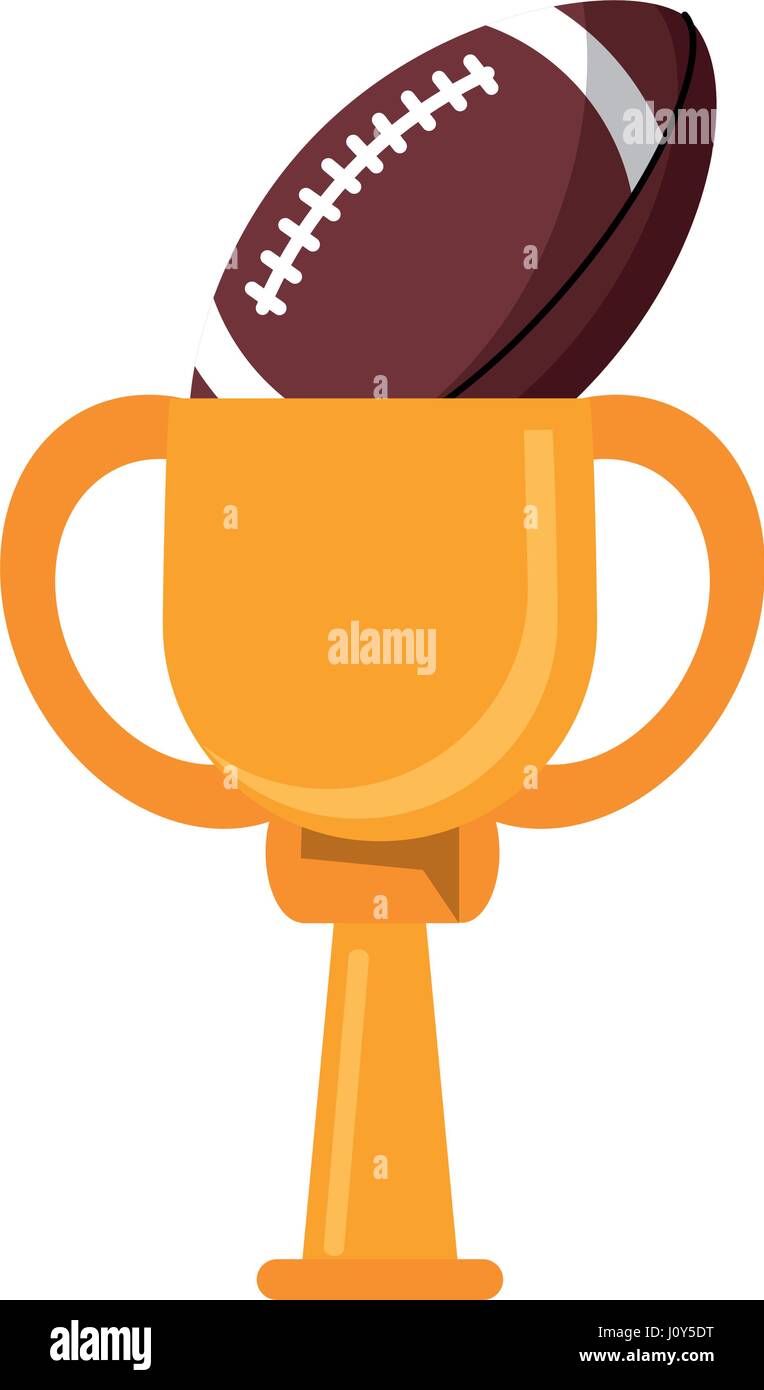trophy american football ball winner Stock Vector Image & Art - Alamy