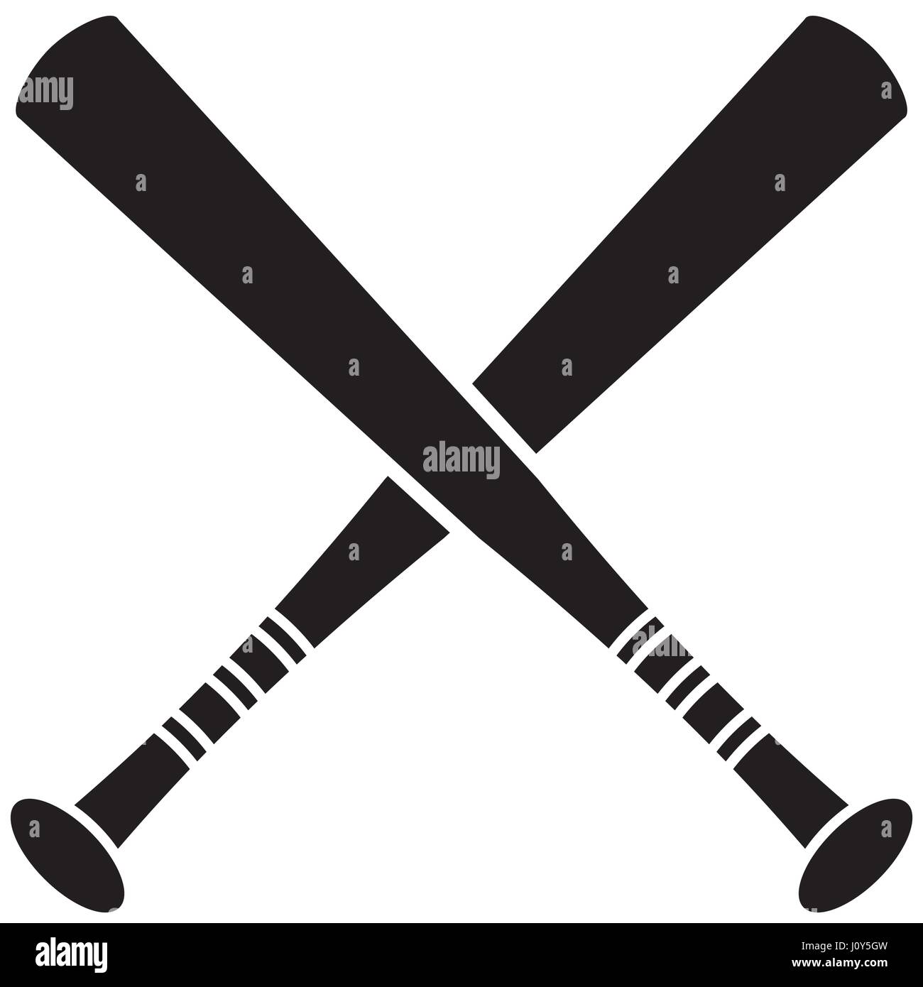 crossed bat baseball sport pictogram Stock Vector Image & Art - Alamy